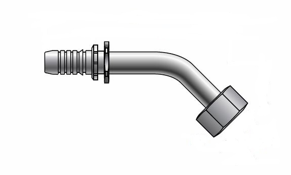 GlobalSpiral™ Female DIN 24° Elbow 45° Heavy Series - Pipemore
