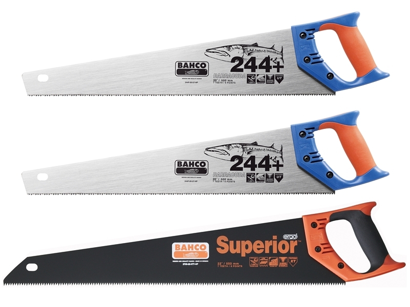 Bahco® Saw Triple Pack 2 Barracuda Saws & 1 Hardpoint Saw - Pipemore