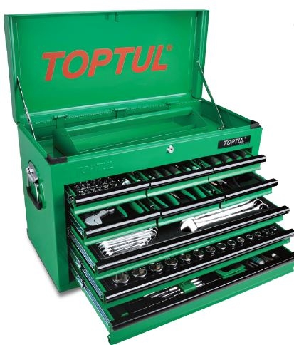 Toptul® 9-Drawer Tool Chest- 186 Piece Tool Set - Pipemore