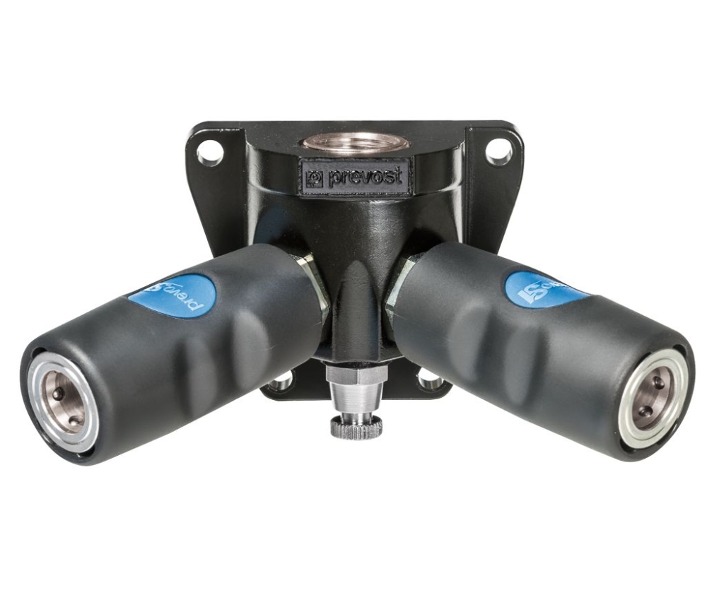 Prevost ISI 08 Female Thread Two Port Wall Bracket - Pipemore